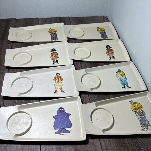 McDonald's | Dining | Lot Of 8 97s Mcdonalds Happy Meal Trays Grimace ...